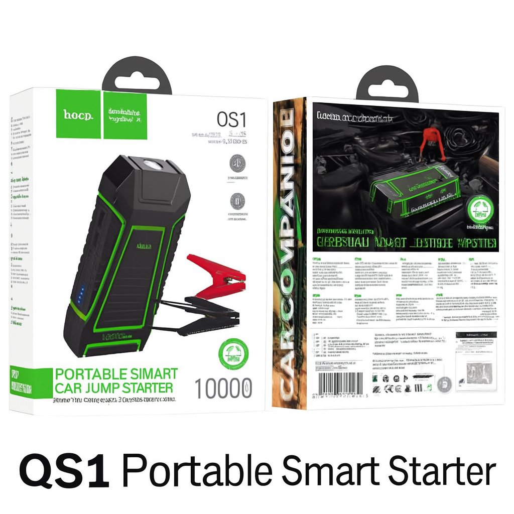 Hoco QS1 Car Jump Starter – 10,000mAh – CHEAPLY BAZAR