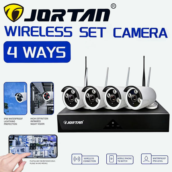 Wireless Security Camera Set – 4-Camera HD Kit with Mobile Viewing & I ...